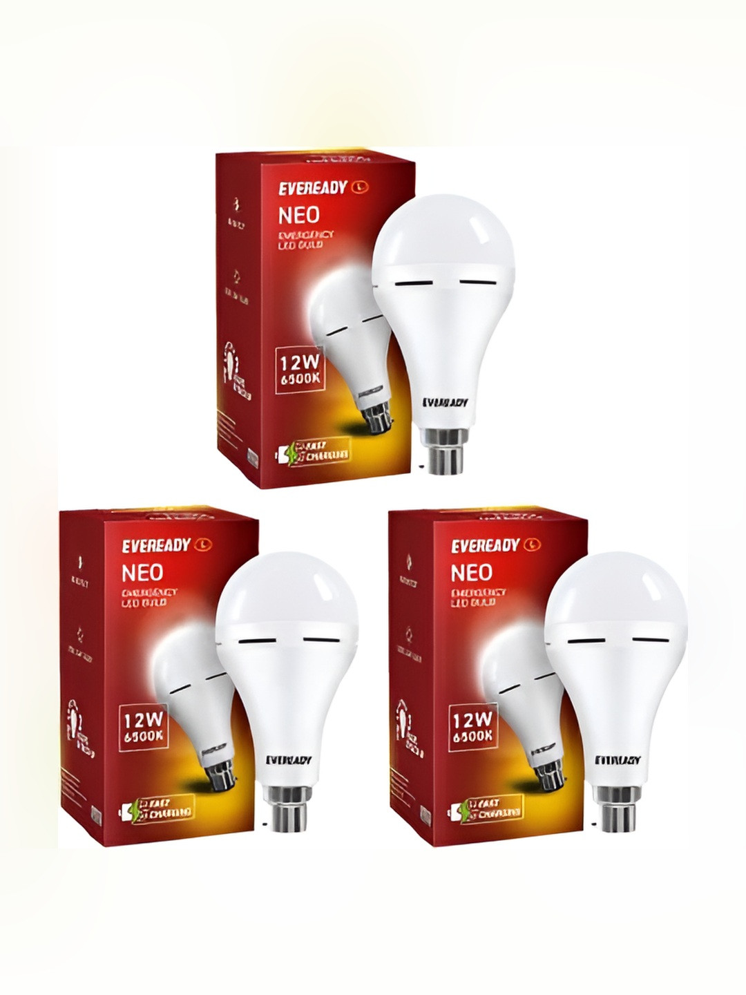 Buy EVEREADY White 3 Pieces EME 12W Emergency Light - Emergency Light ...