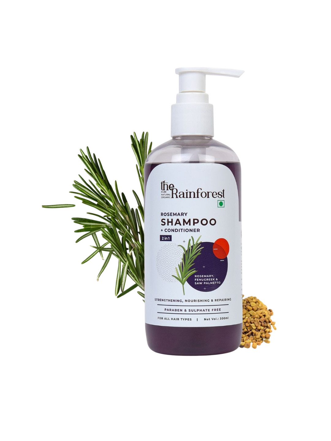 Buy The Rainforest 2 In 1 Rosemary Shampoo + Conditioner For ...