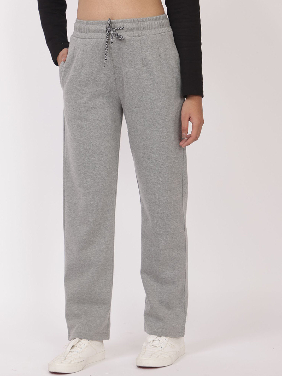 Buy Mlada Women Solid Straight Fit Cotton Winter Track Pants - Track ...