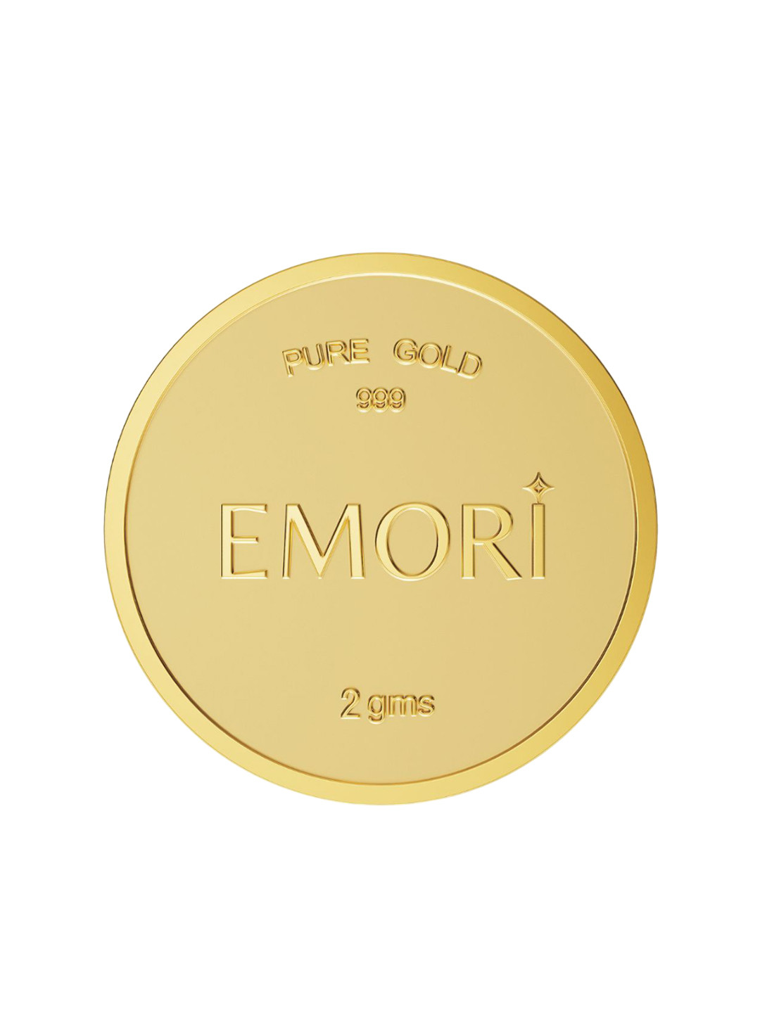 Buy Emori 24KT (999) Round Gold Coin 2 Gm - Gold Coin for Women ...