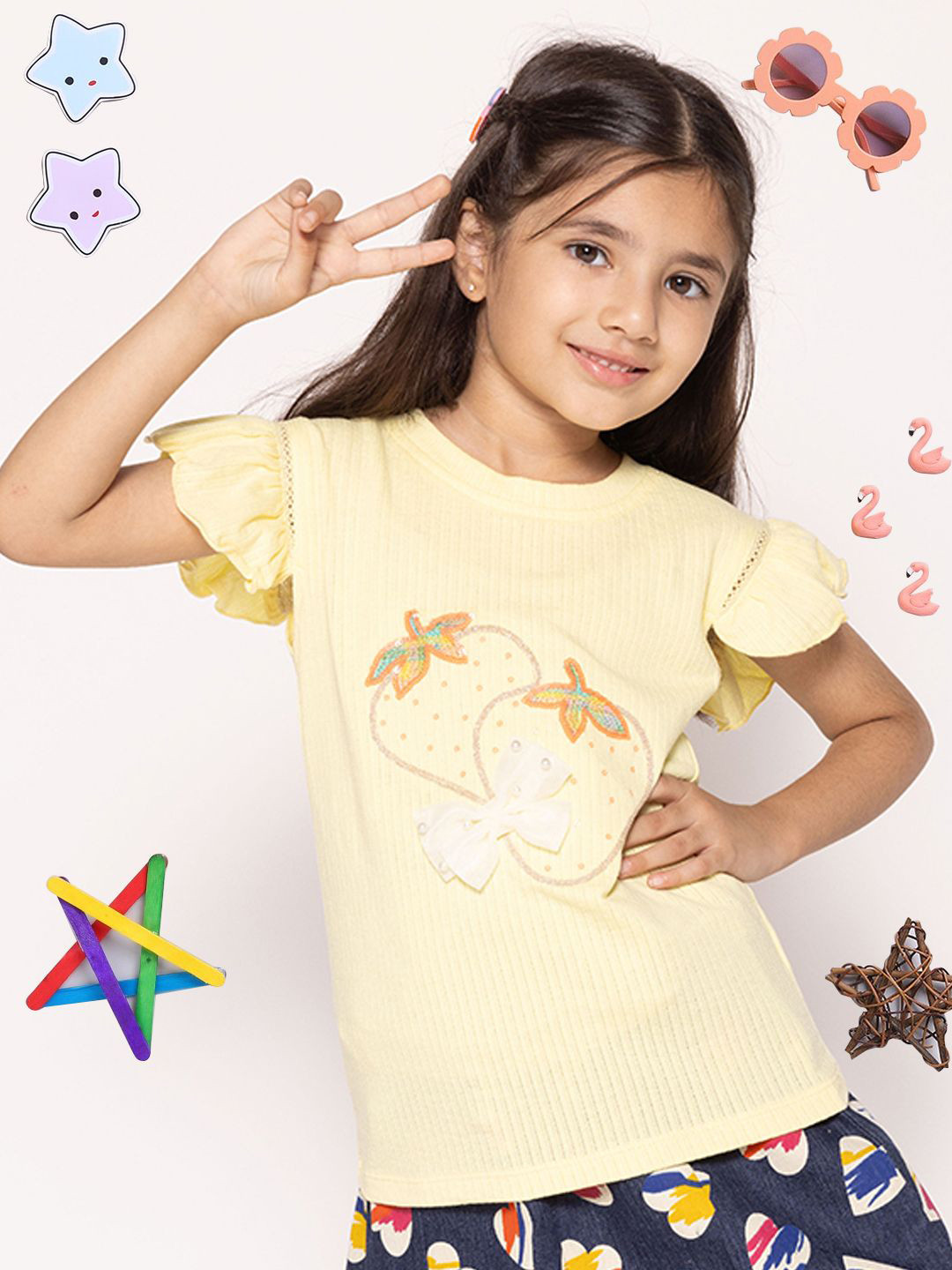 Buy PAMPOLINA Girls Print Top - Tops for Girls 32122194 | Myntra