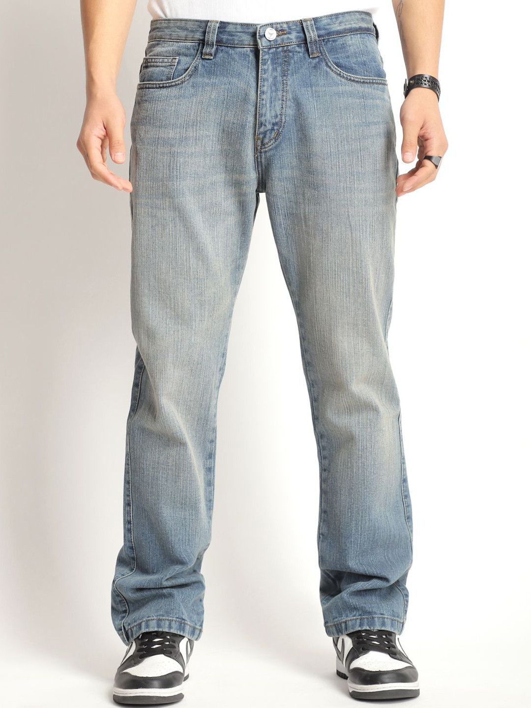 Buy JIMMY & JORDAN Men Jean Light Fade Mid Rise Baggy Jeans - Jeans for ...