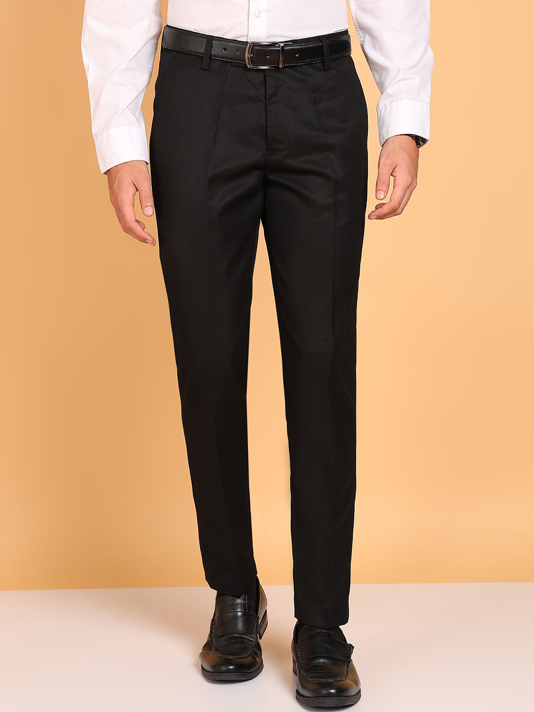 Buy Cyphus Men Smart Slim Fit Trousers - Trousers for Men 32123990 | Myntra