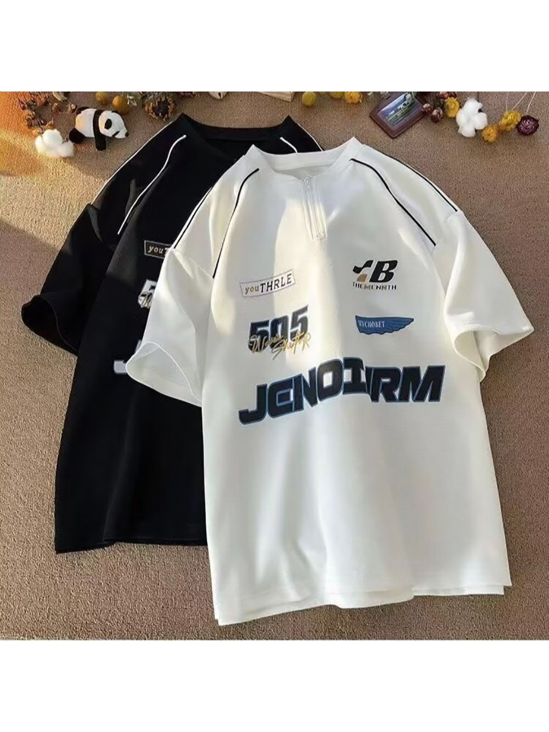 Buy StyleCast X Revolte Men Typography Printed Mandarin Collar T Shirt ...