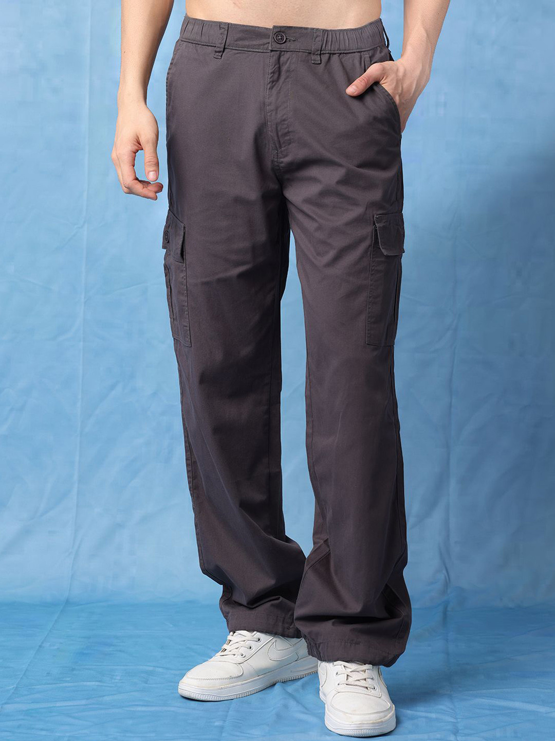 Buy RIGS AND RAGS Men Relaxed Loose Fit Mid Rise Joggers - Trousers for ...