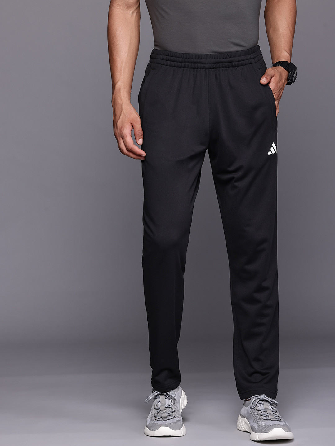 Buy ADIDAS Men Mid Rise Regular Fit Training Track Pants - Track Pants ...