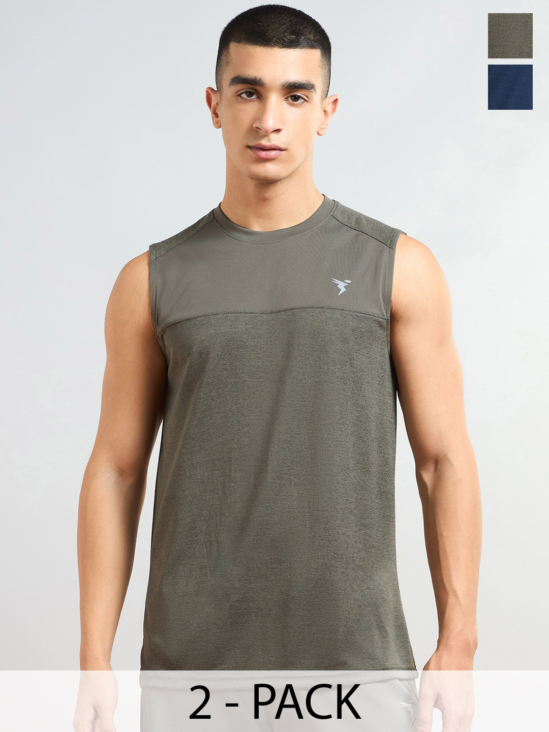 Buy Technosport Men Pack Of 2 Self Design Slim Fit Sports Innerwear ...