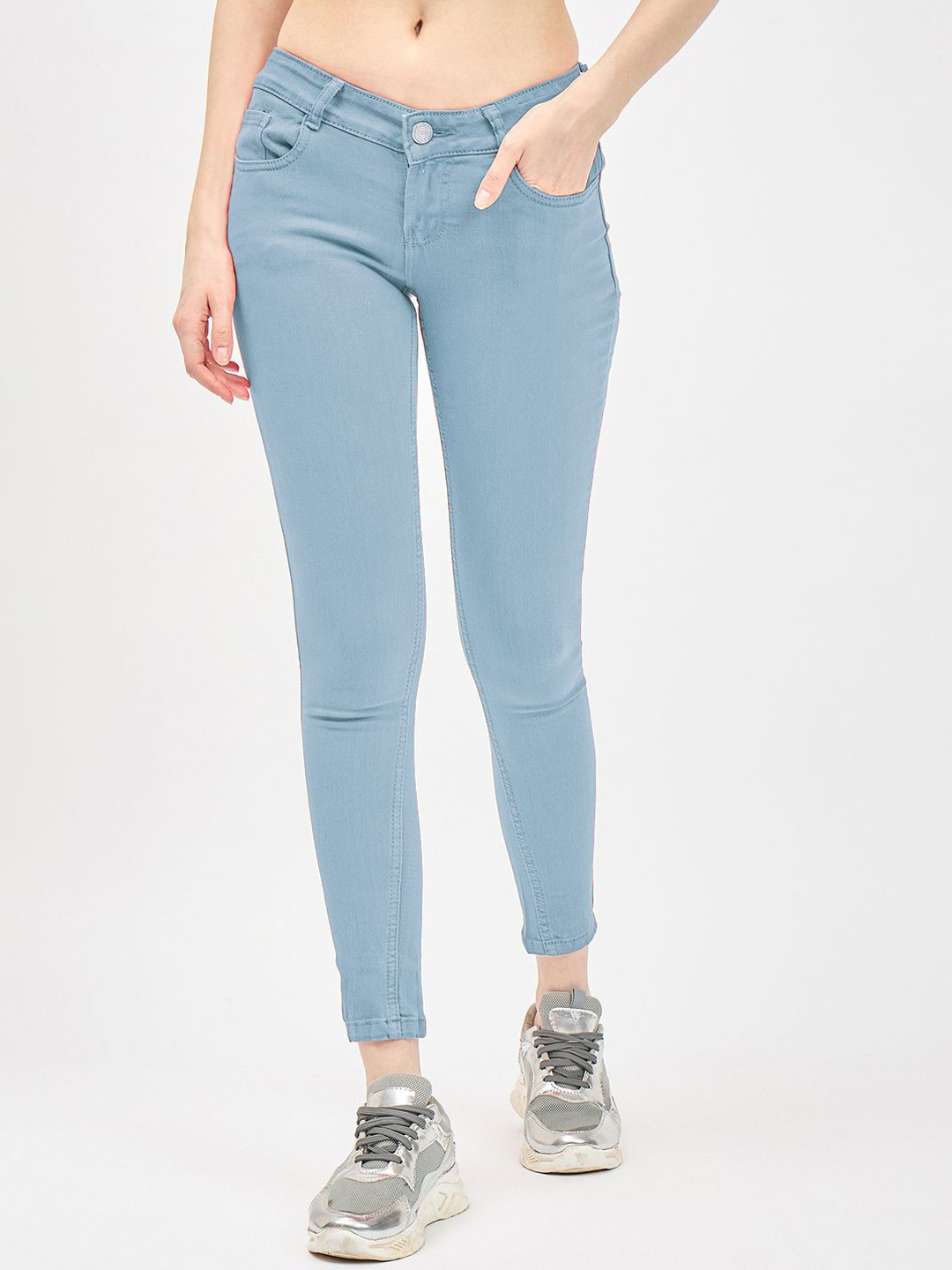 Buy Novio Women Lean Slim Fit Low Rise Stretchable Jeans - Jeans for ...