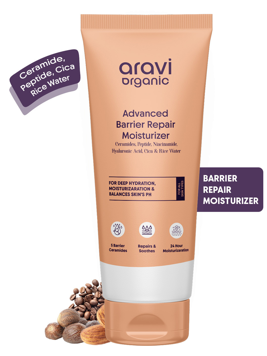 Buy Aravi Organic Advanced Barrier Repair Deep Hydration Moisturizer ...
