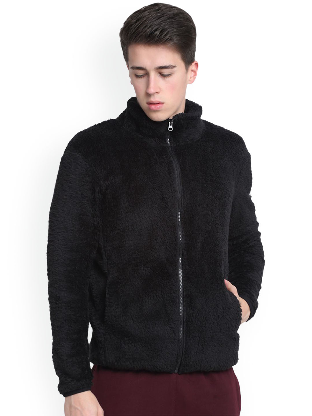 Buy Invincible Men Double Sherpa Jacket - Jackets for Men 32175286 | Myntra