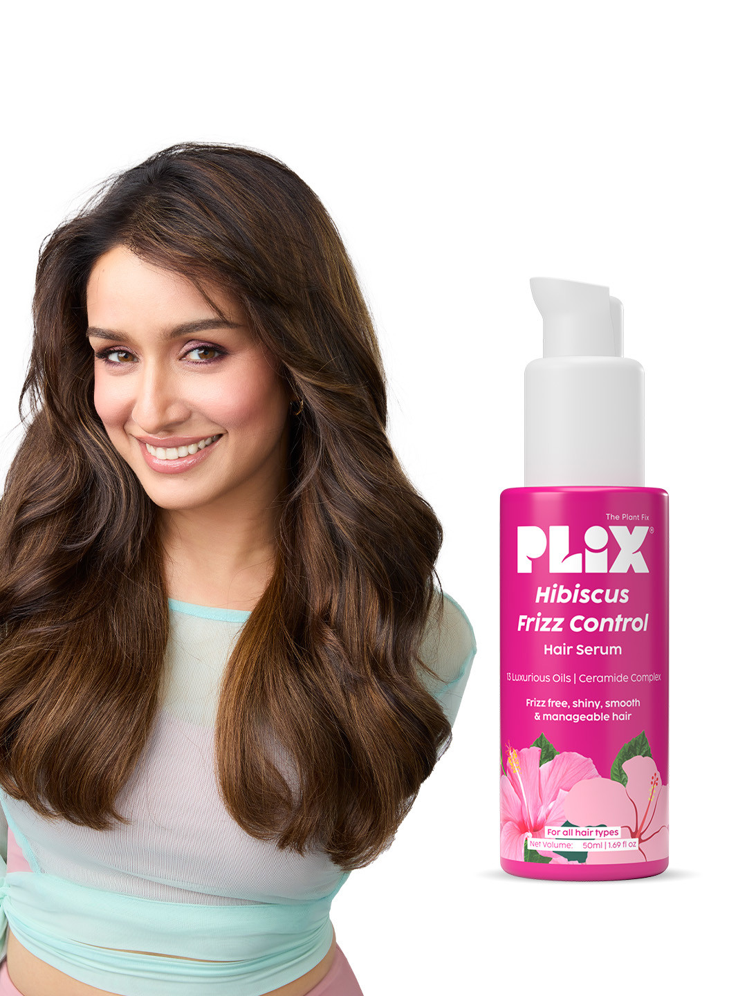 Buy PLIX THE PLANT FIX Hibiscus Frizz Control Hair Serum Smoothes ...