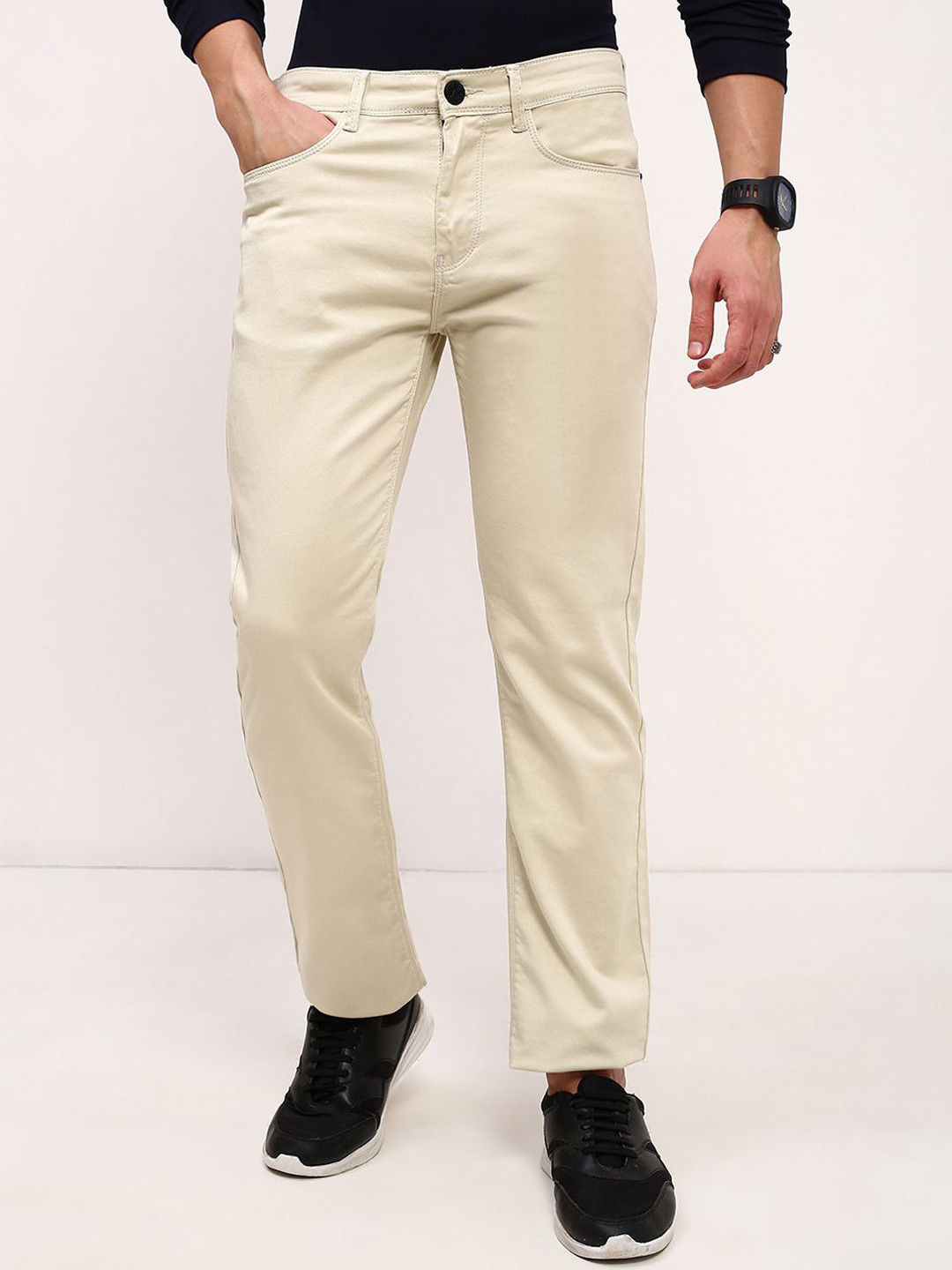 Buy SHOWOFF Men Comfort Straight Fit Low Rise Stretchable Jeans - Jeans ...