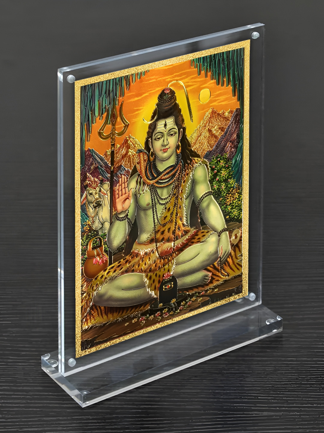 Buy Hawai Gold Toned & Yellow Lord Shiva Acrylic Photo Frame - Photo ...
