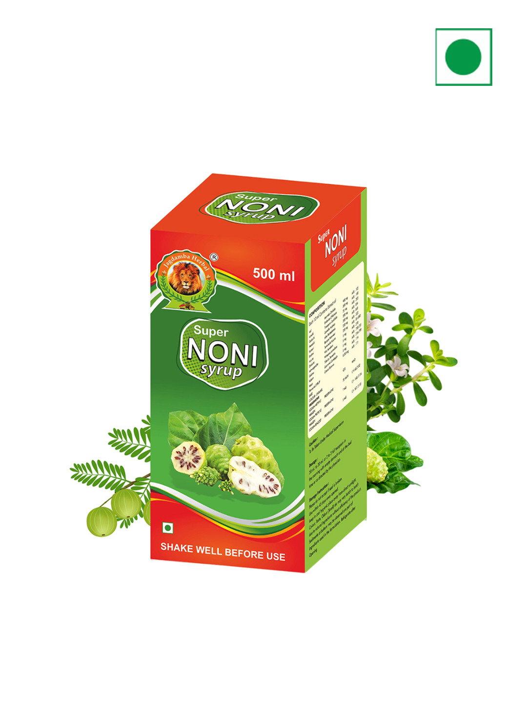 Buy Jagdamba Herbal Ayurvedic Noni Syrup 1 L - Nutrition And Wellbeing ...