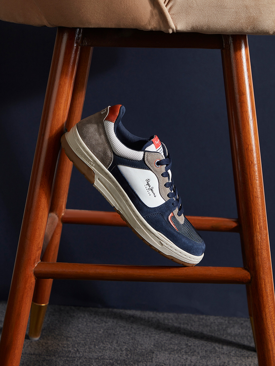 Buy Pepe Jeans Men Colourblocked PU Sneakers - Casual Shoes for Men ...