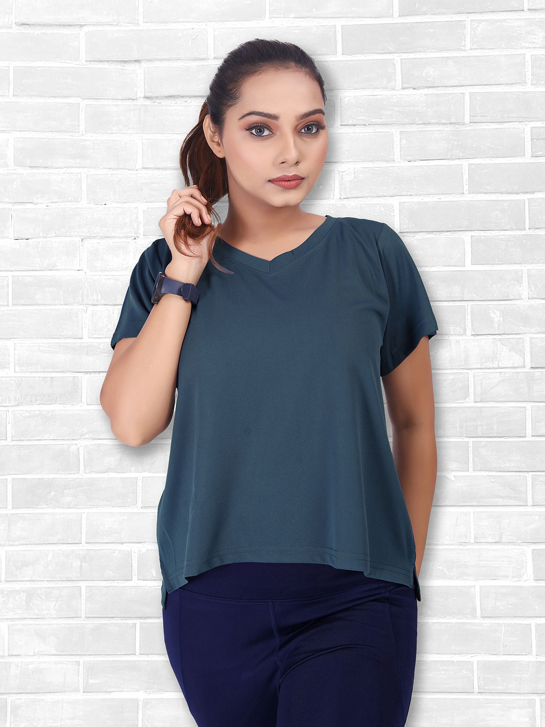 Buy MYO2 Women Solid Round Neck T Shirt - Tshirts for Women 32227726 ...