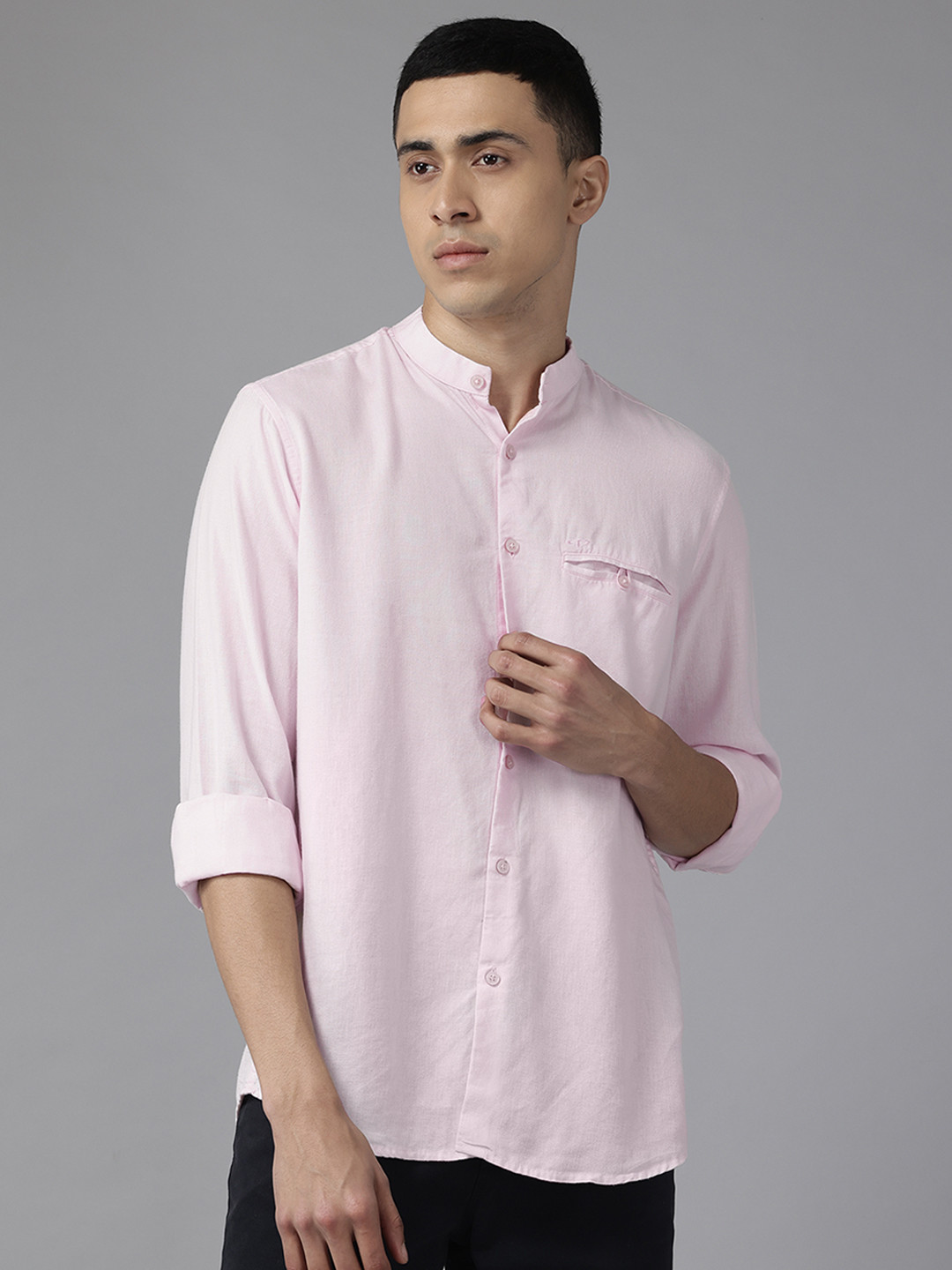 Buy ColorPlus Tailored Fit Solid Shirt - Shirts for Men 32227900 | Myntra