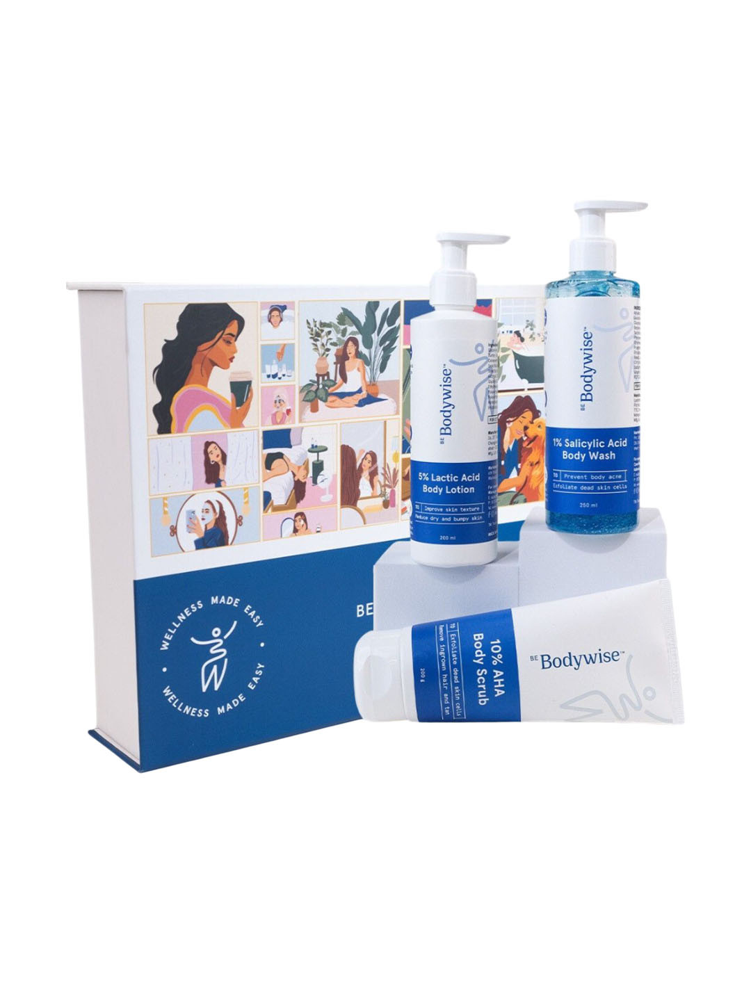 Buy Be Bodywise 3 Pcs Winter Glow Salicylic Acid & Lactic Acid Body ...