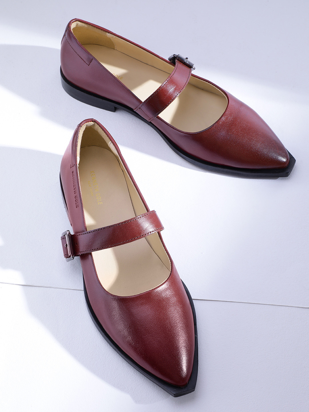 Buy Kenneth Cole Solid Mary Jane Leather - Flats for Women 32244766 ...