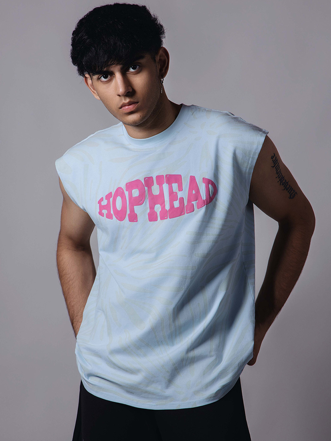 Buy HOP HEAD Men Printed Cotton Sleeveless Vest HH0151XS - Innerwear ...