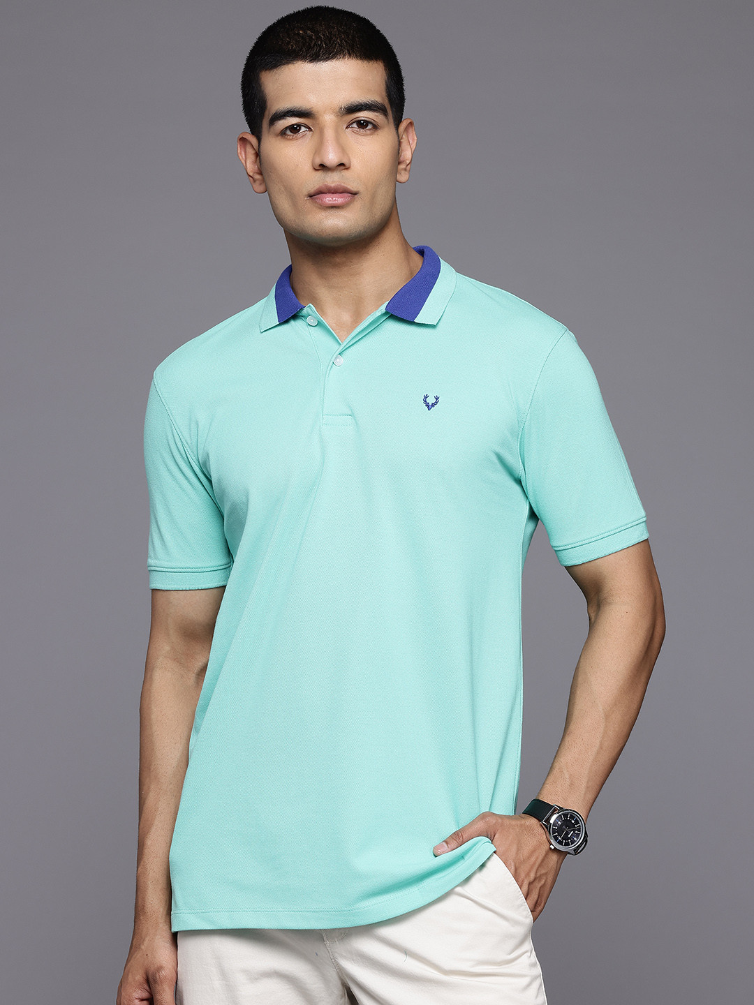 Buy Allen Solly Men Polo Collar T Shirt - Tshirts for Men 32249726 | Myntra