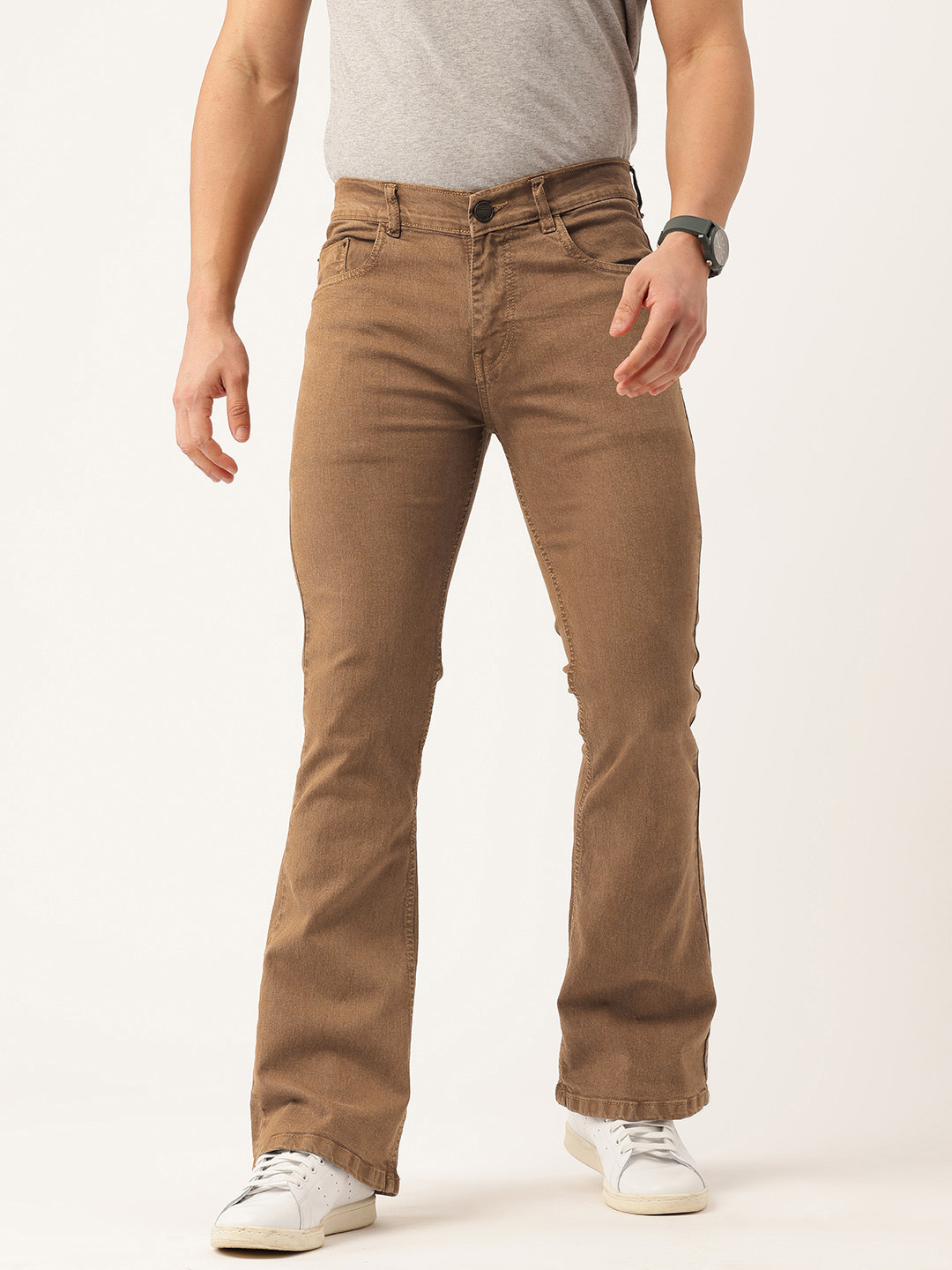 Buy PARIS HAMILTON Men Bootcut Acid Wash Stretchable Jeans - Jeans for ...