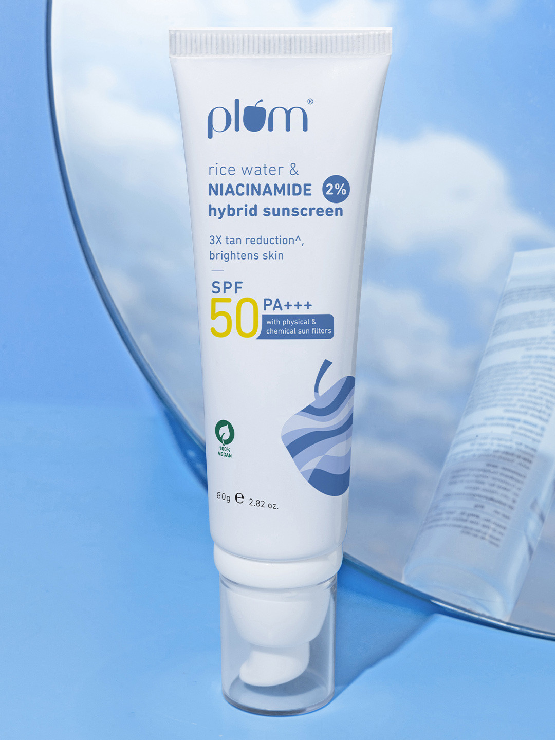 Buy Plum 2% Niacinamide Sunscreen SPF 50 PA+++ With Rice Water 80 G ...