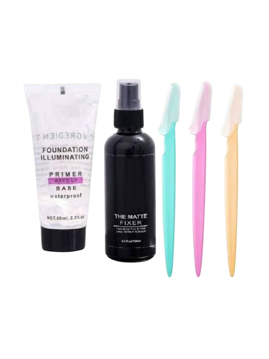 Buy Lenon Set Of 5 Primer 50 Ml The Matte Fixer 250 Ml & Razor - Makeup ...