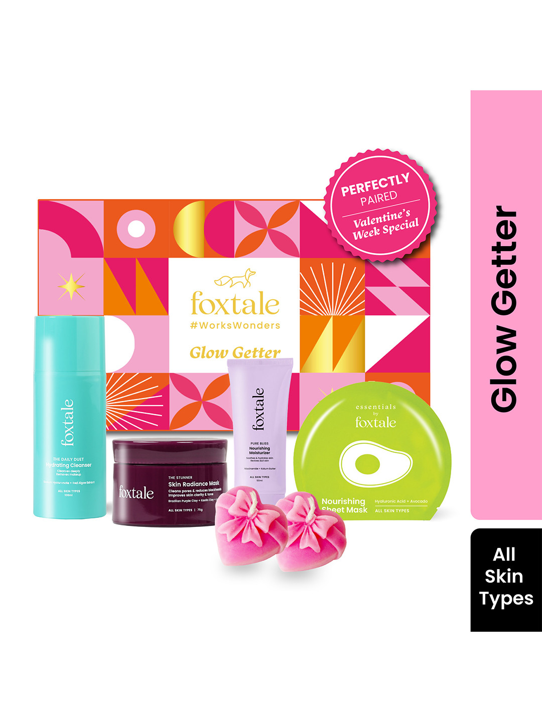 Buy FoxTale Glow Getter Skincare Gift Set Hydrating & Brightening ...