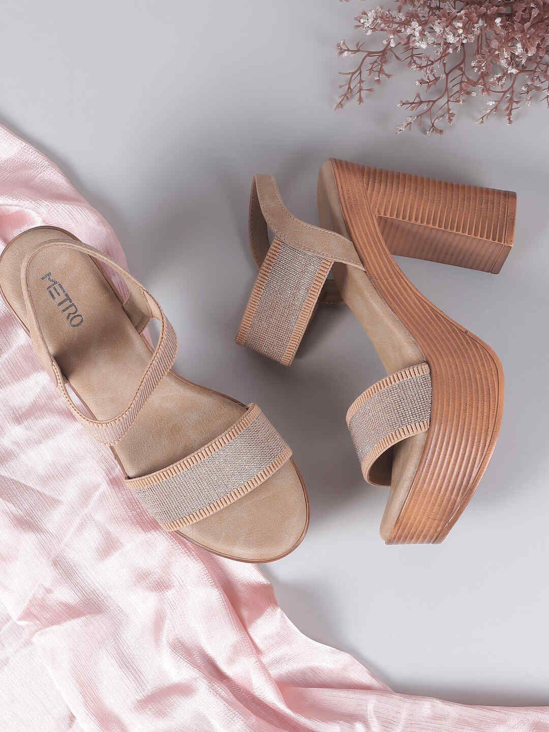 Buy Metro Block Sandals - Heels for Women 32278101 | Myntra