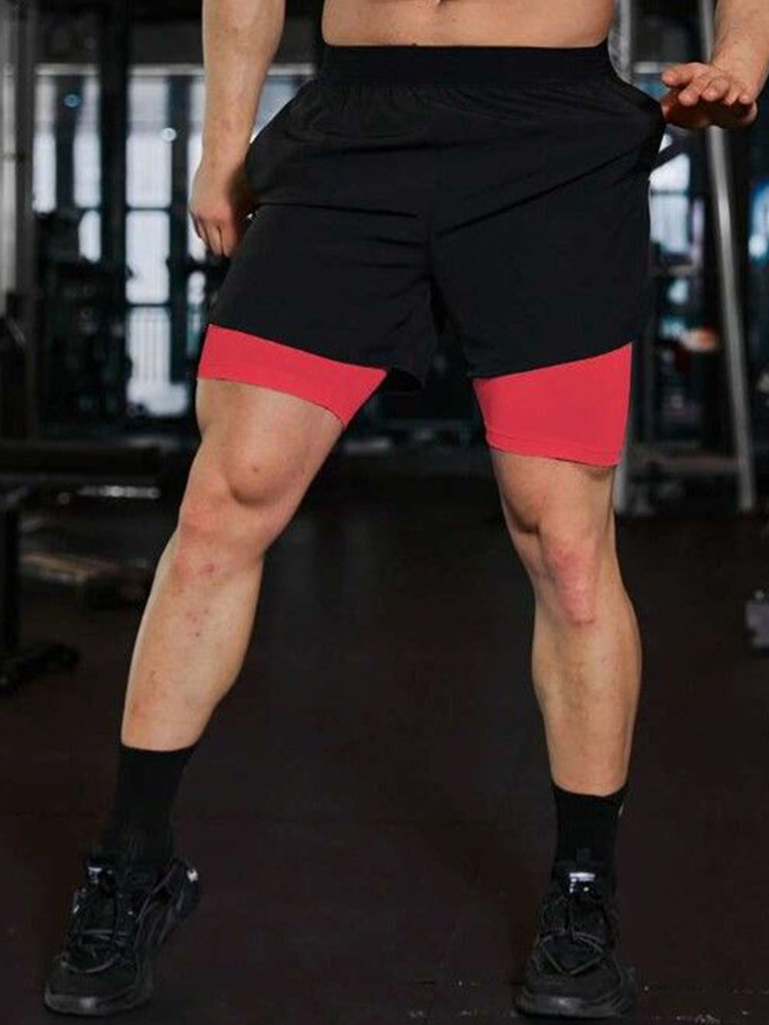 Buy MASCARI Men High Rise Dri FIT Training Or Gym Sports Shorts ...