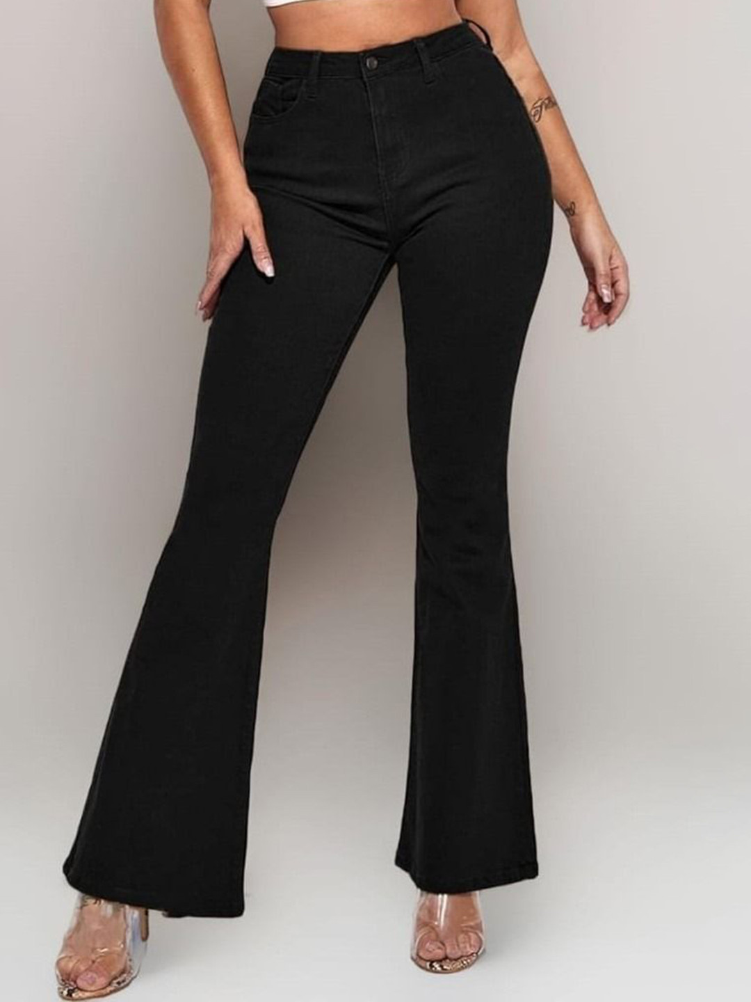 Buy BROADSTAR Women High Rise Smart Bootcut Stretchable Jeans - Jeans ...