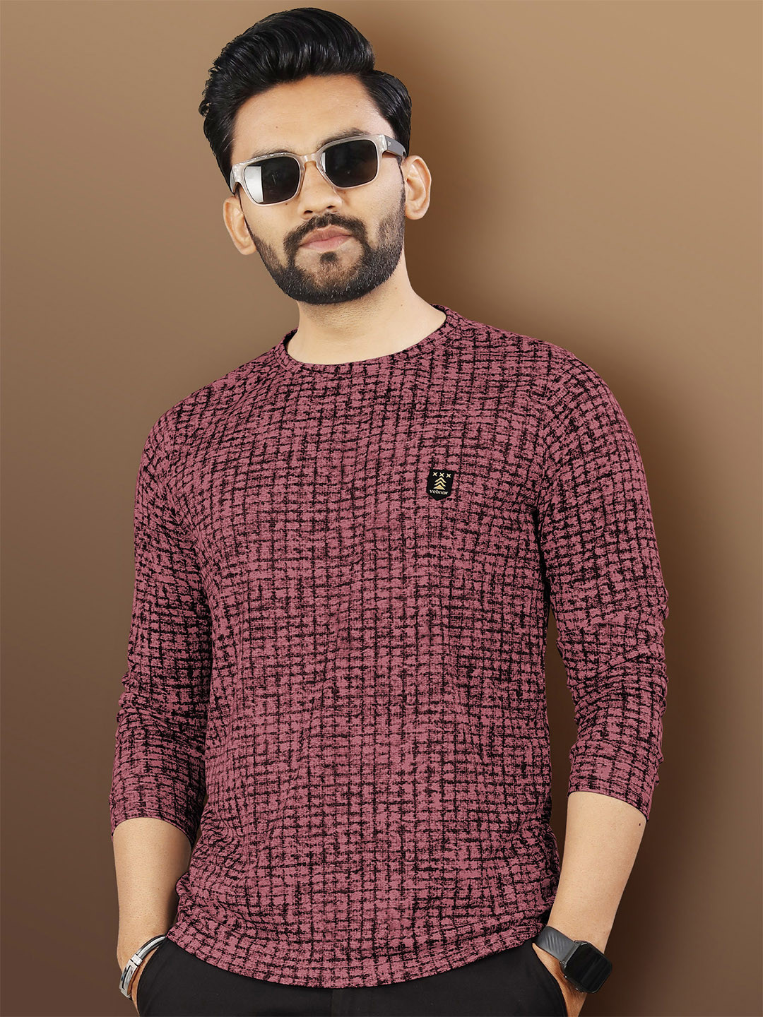 Buy VeBNoR Men Abstract Printed Round Neck T Shirt - Tshirts for Men ...