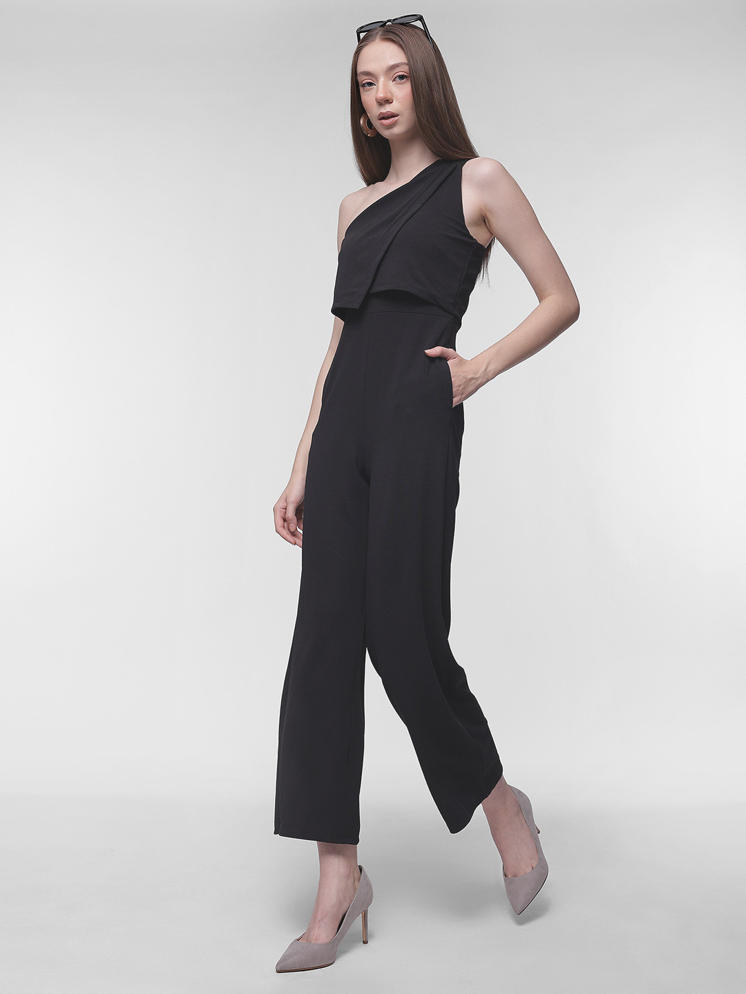 Buy French Connection Women One Shoulder Basic Jumpsuit - Jumpsuit for ...