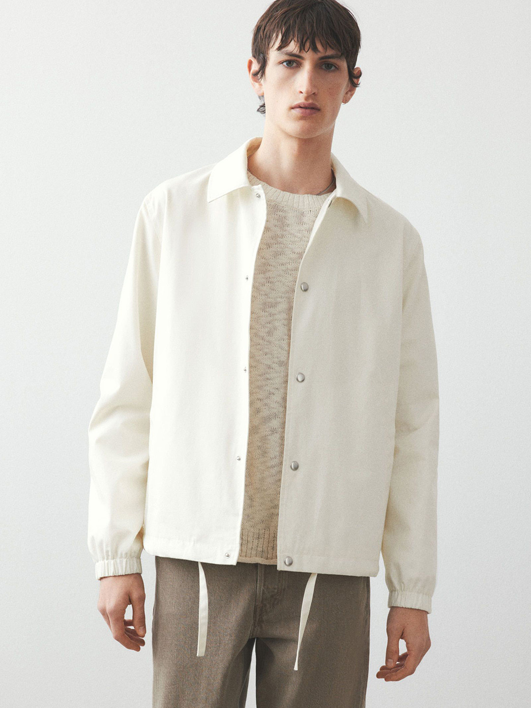 Buy H&M Regular Fit Canvas Coach Jacket - Jackets for Men 32321070 | Myntra