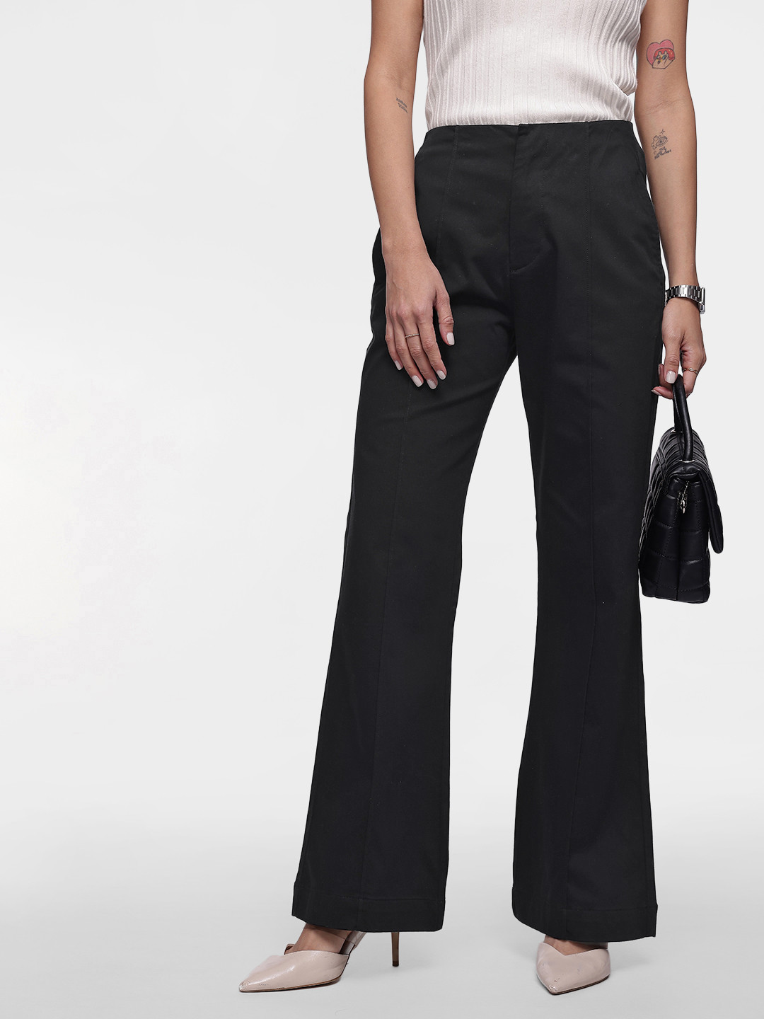 Buy French Connection Women Smart Bootcut Semiformal Trousers ...
