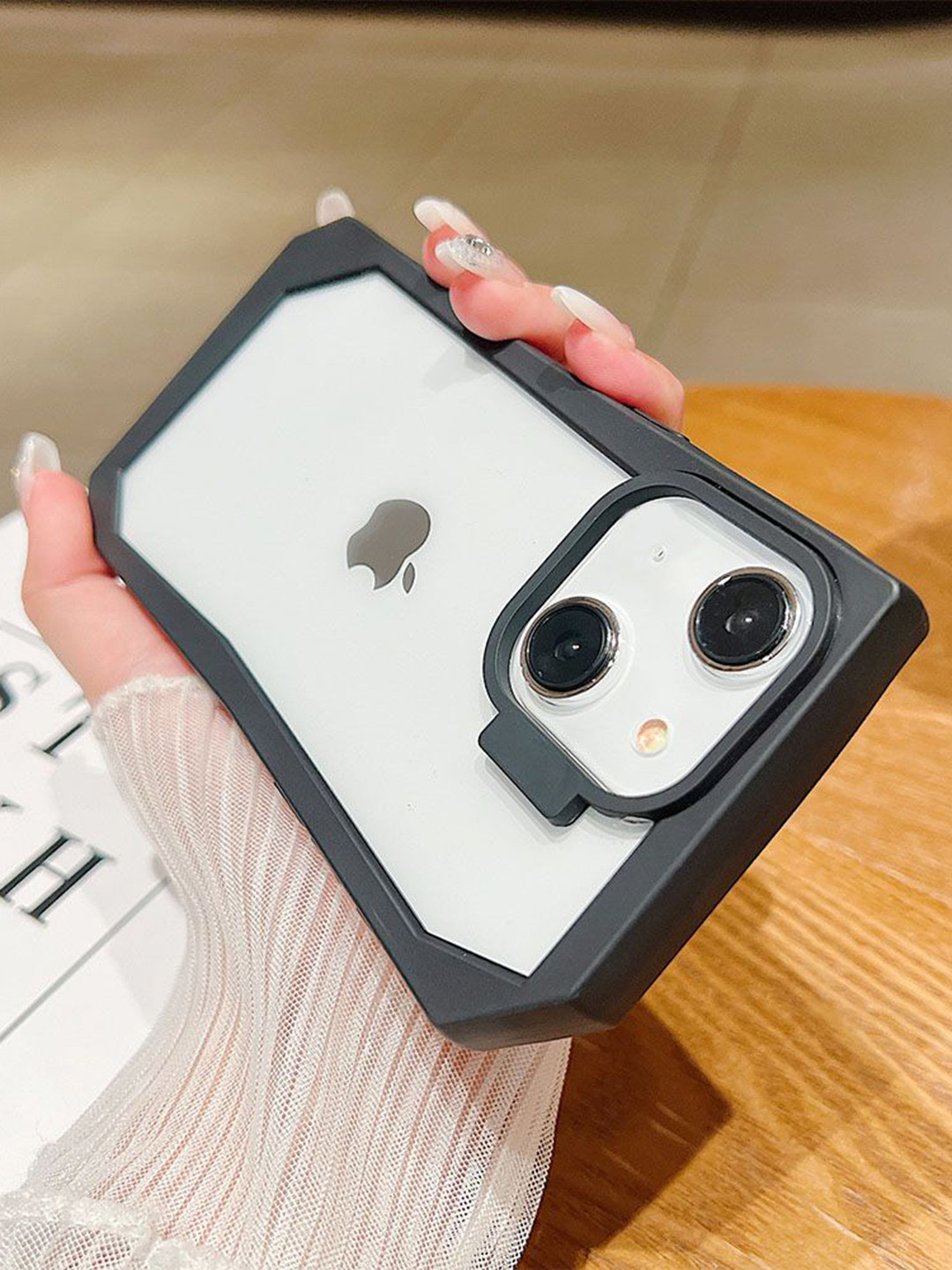 Buy Luxury Kase LK141 Simple Transparent Irregular Shape IPhone 15 Back ...