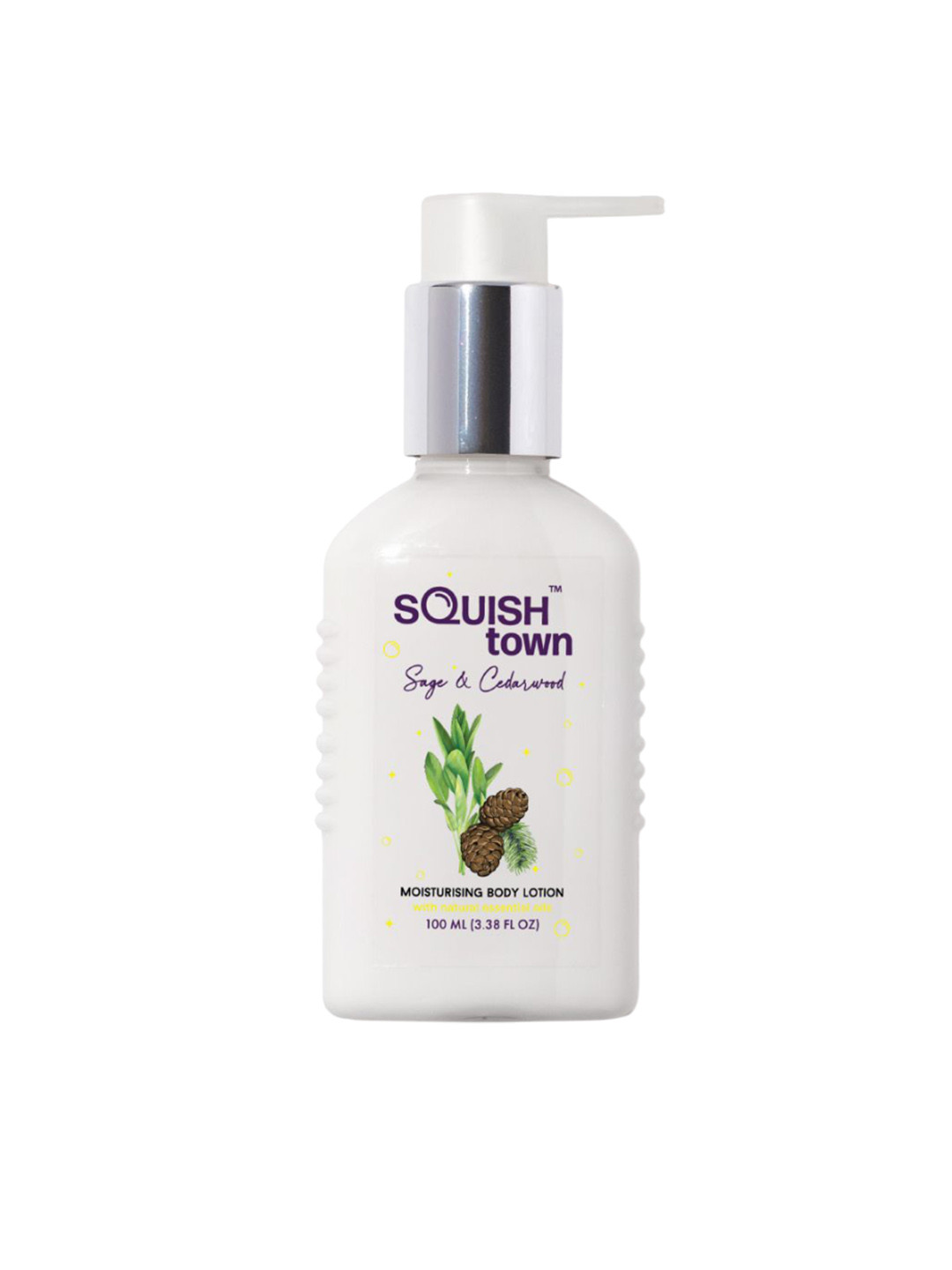 Buy Squish Town Sage & Cedarwood Non Sticky Moisturising Body Lotion ...