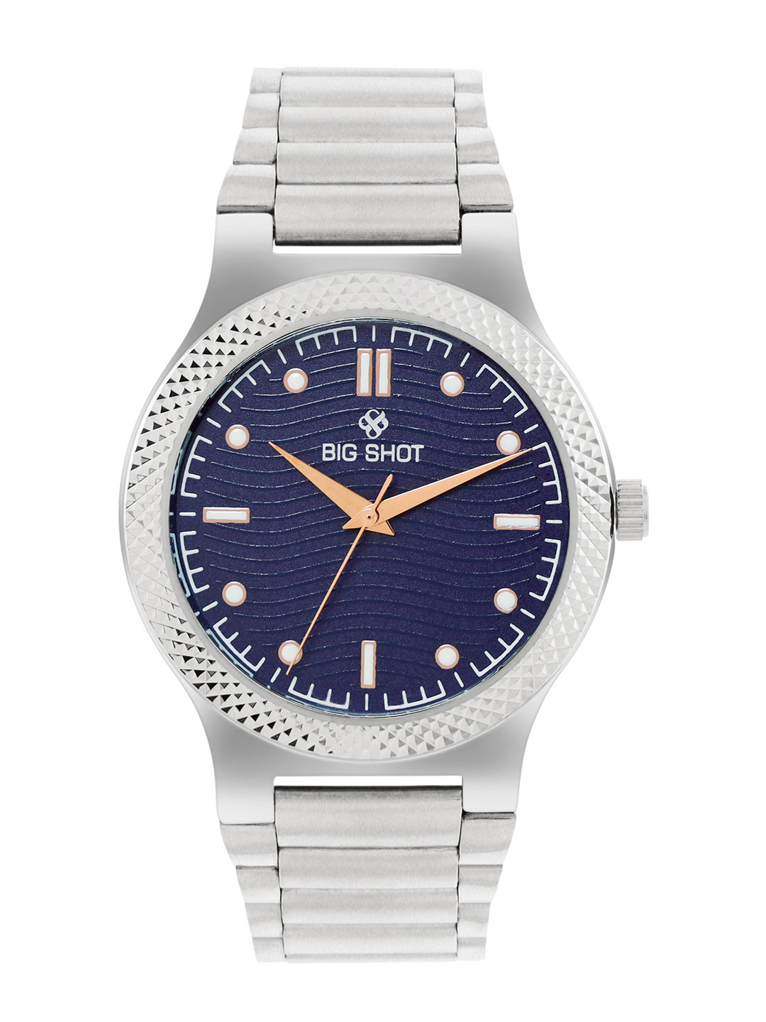 Buy BIG SHOT Men Embellished Dial & Stainless Steel Straps Analogue ...
