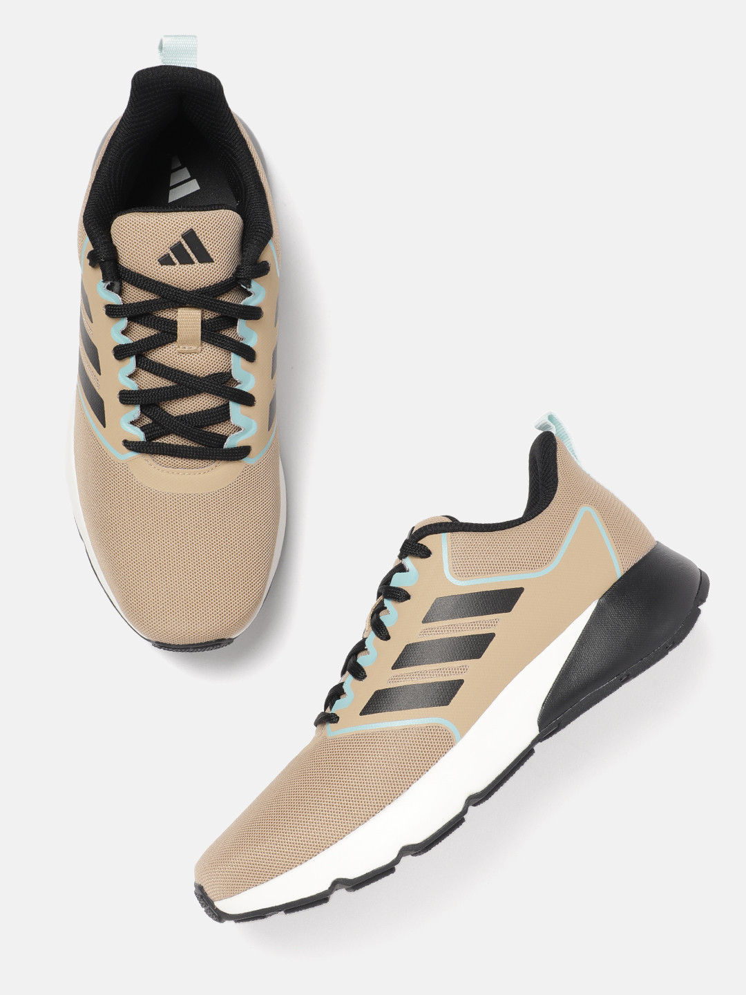 Buy ADIDAS Men Dash Run Woven Design 3 Striped Brand Logo Detail Shoes ...