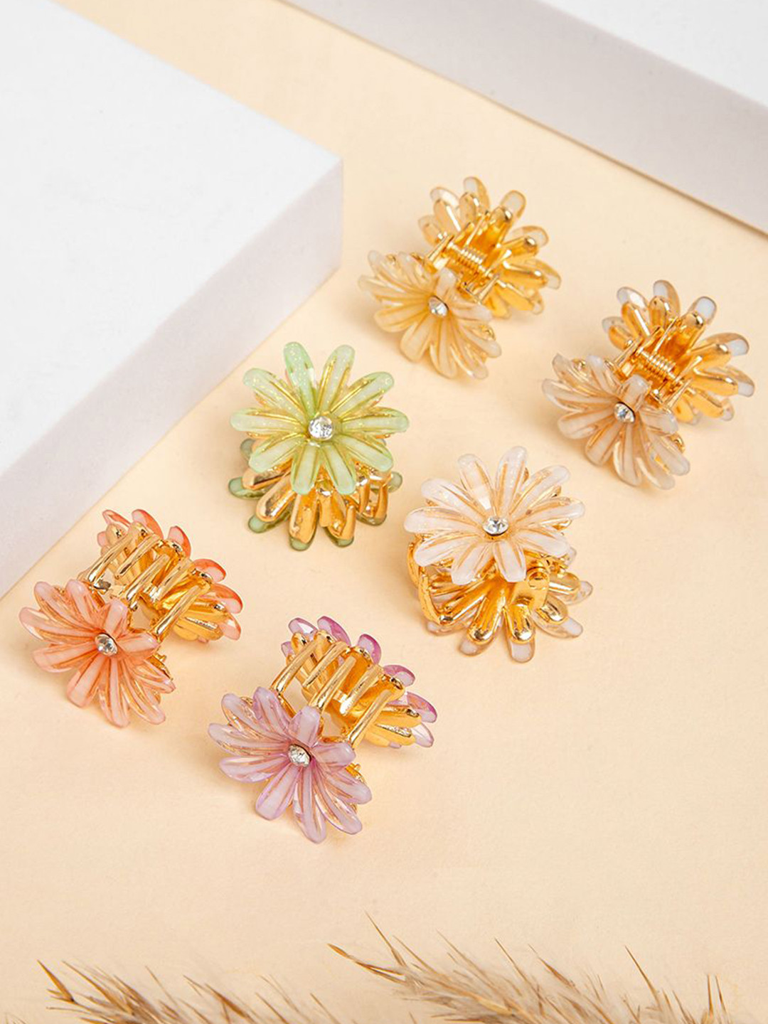 Buy Radhu & Kabby Women Set Of 6 Mini Clutcher Claw Clip - Hair ...