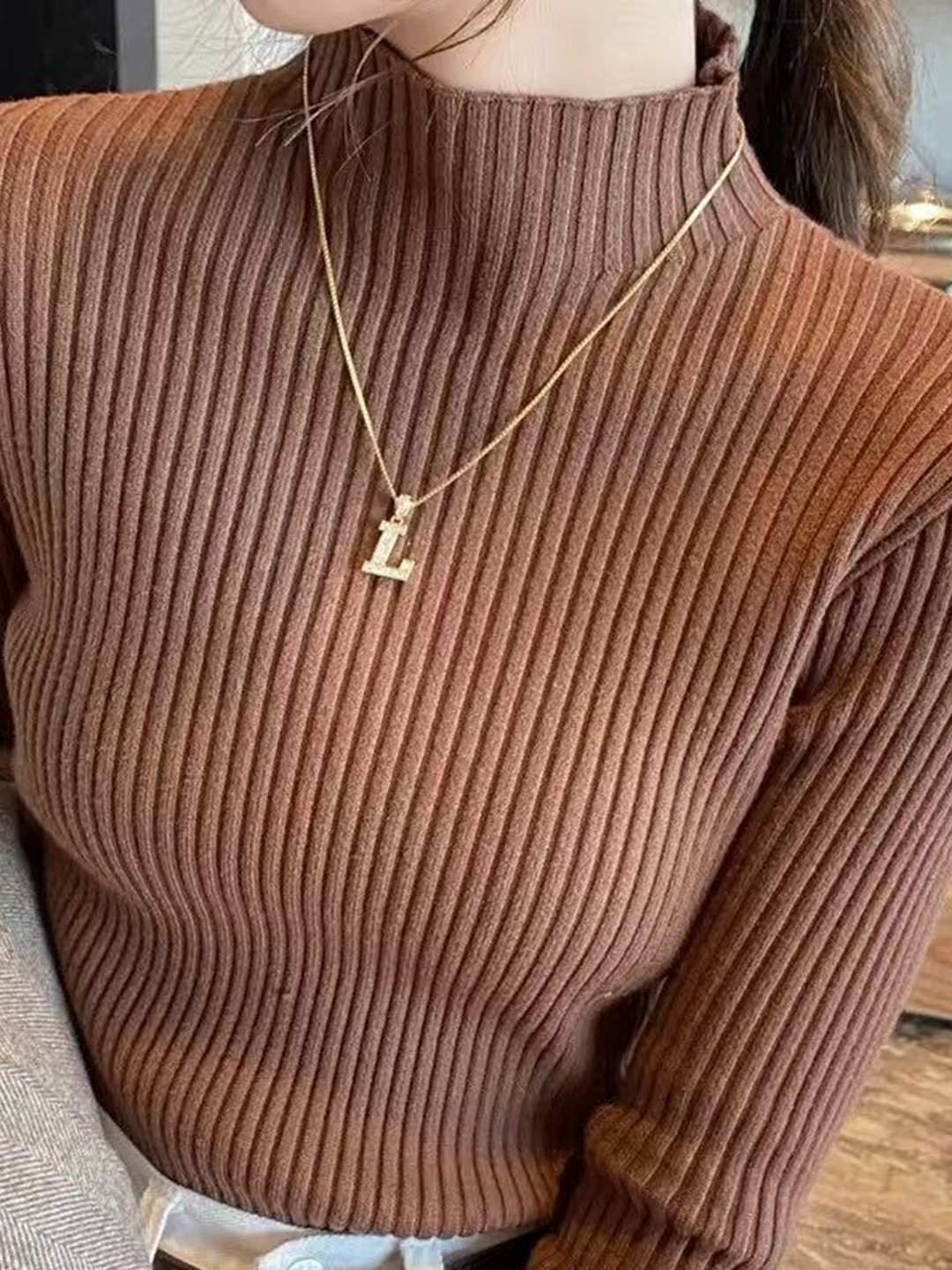 Buy Alamode By Akanksha Champel Statement Turtleneck Sweater - Sweaters ...