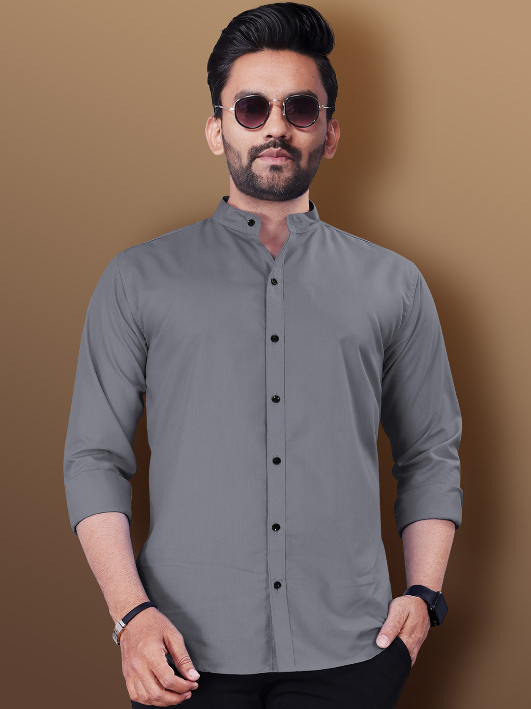 Buy VeBNoR Men Solid Standard Fit Casual Shirt - Shirts for Men ...