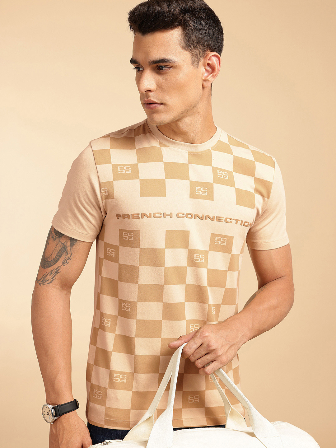 Buy French Connection Brand Logo Printed T Shirt - Tshirts for Men ...