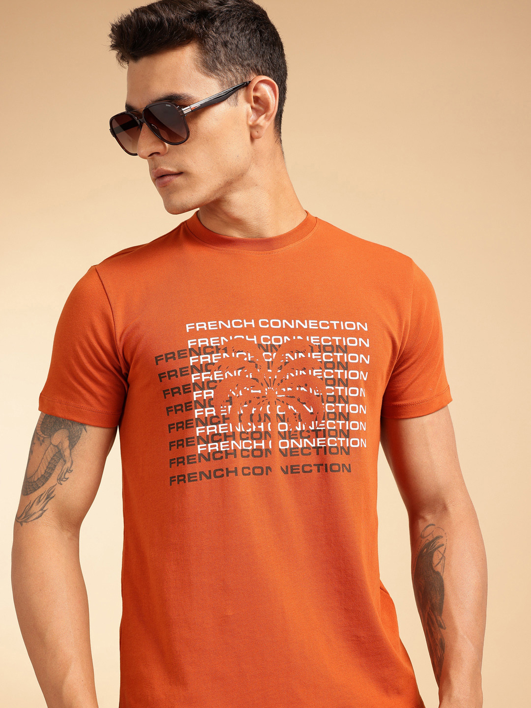 Buy French Connection Brand Logo Printed T Shirt - Tshirts for Men ...