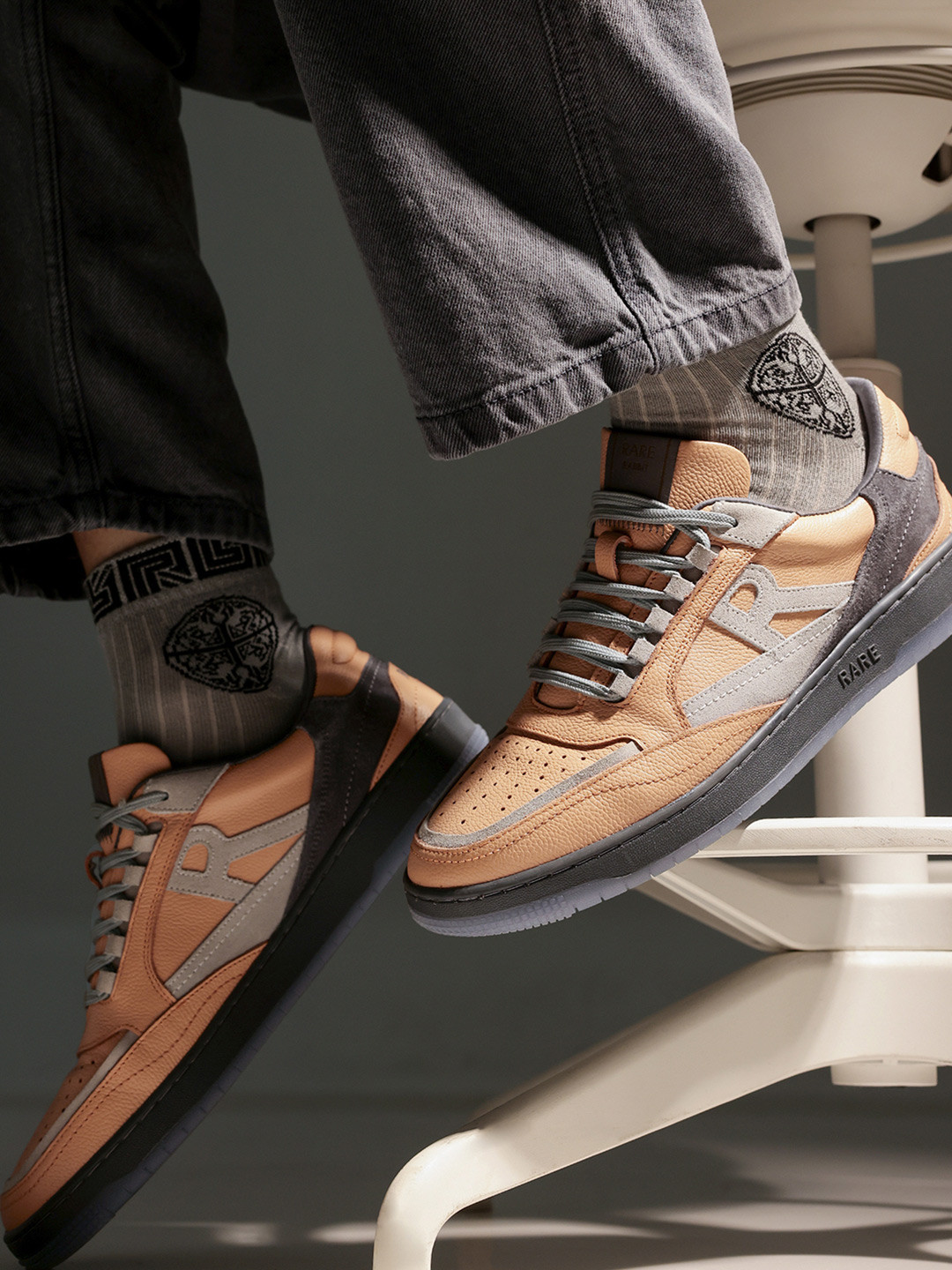 Buy RARE RABBIT Men Perforations Leather Sneakers - Casual Shoes for ...