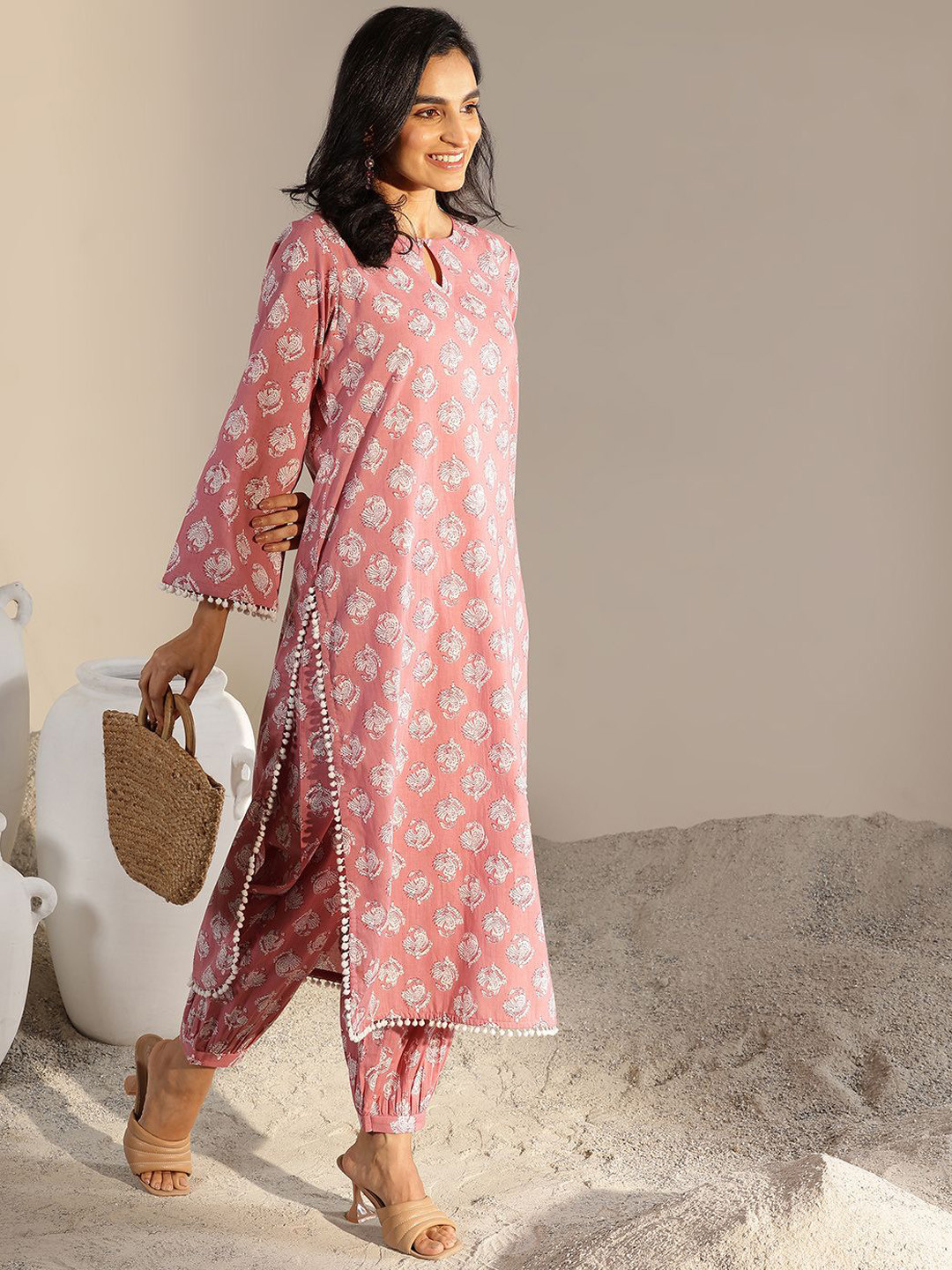 Buy Libas Women Floral Printed Regular Kurta With Salwar - Kurta Sets for Women 32376278 | Myntra