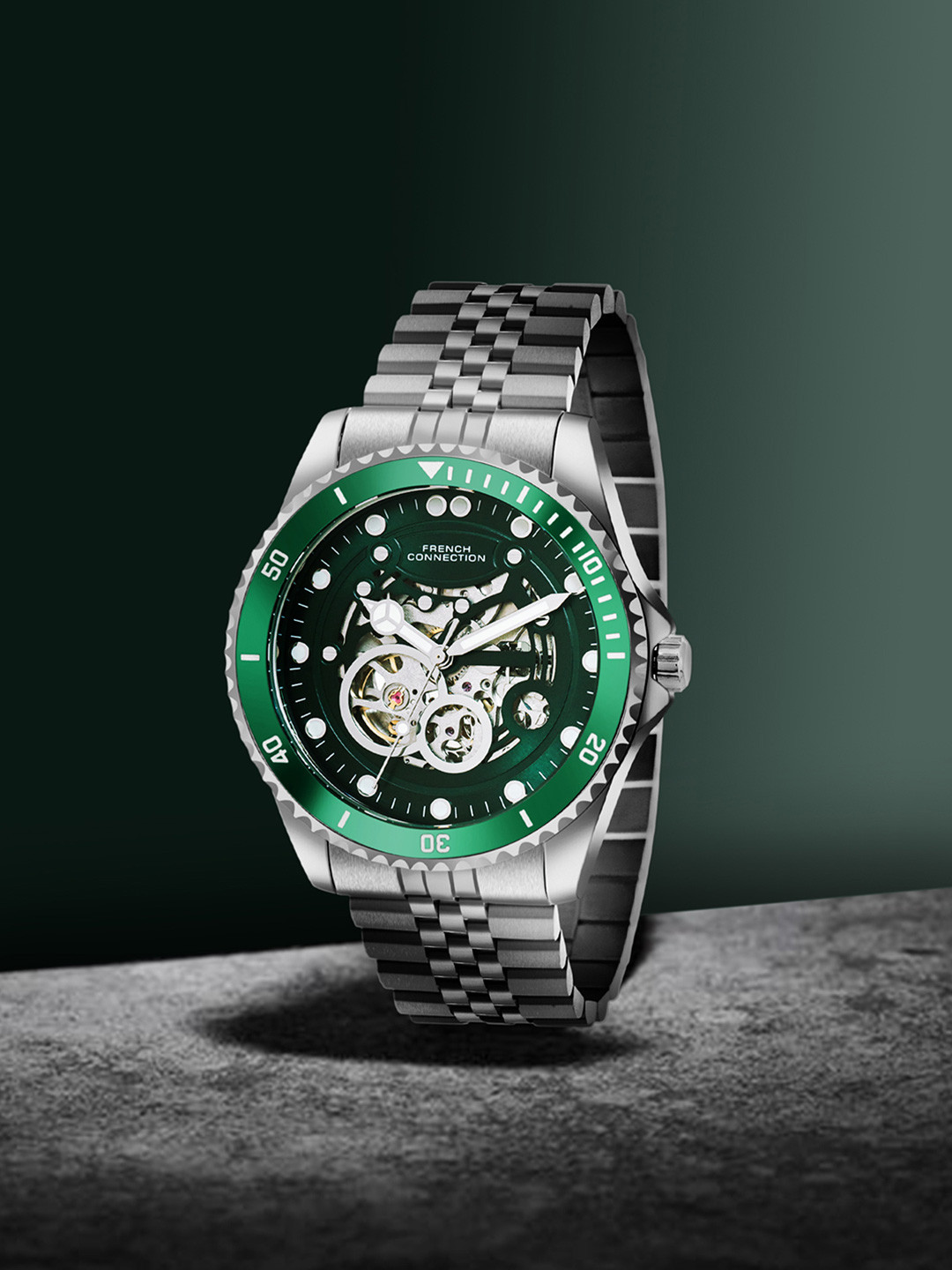 Buy French Connection Men Skeleton Dial Analogue Automatic Motion Watch ...