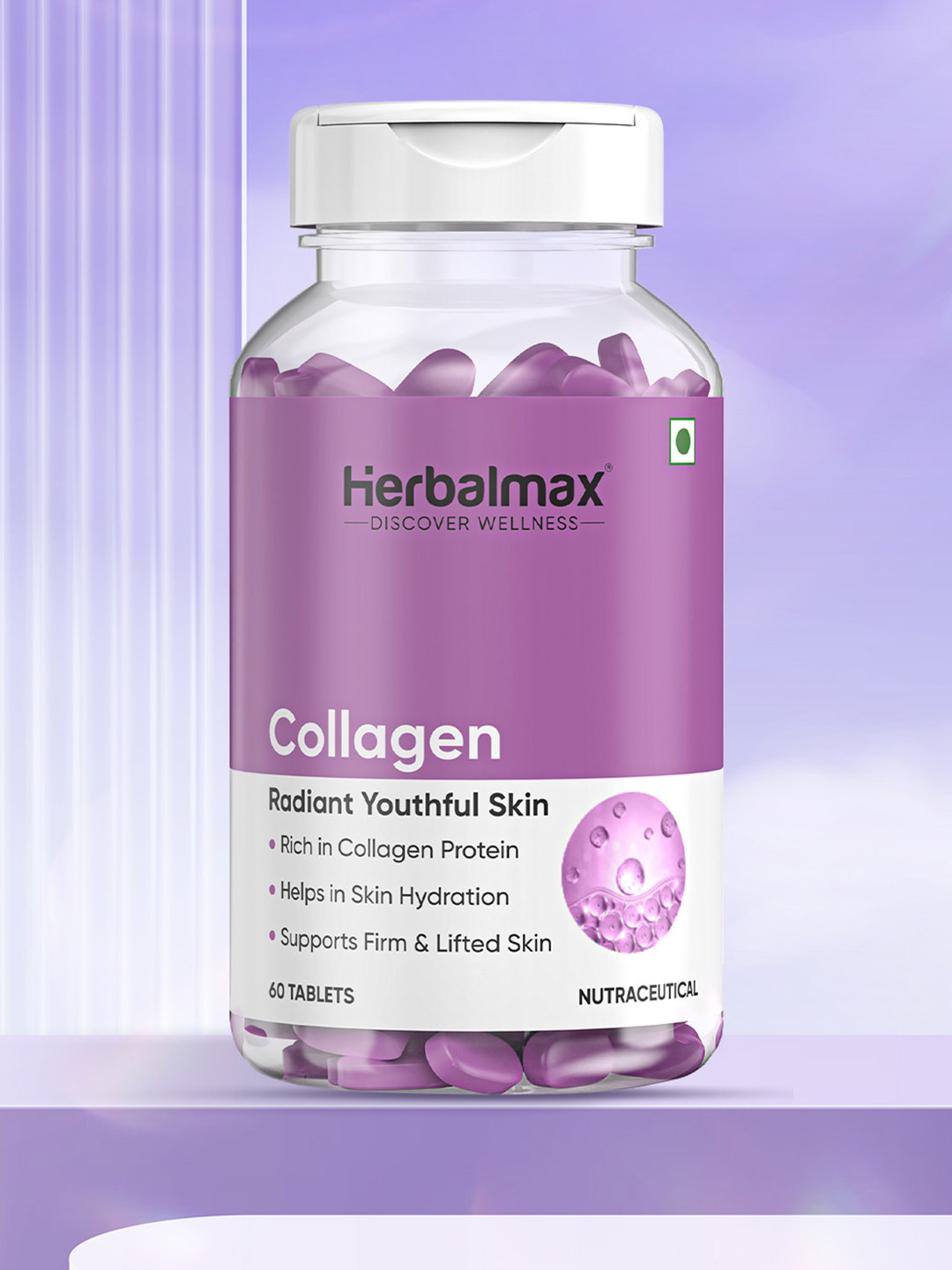 Buy Herbal Max Collagen For Radiant & Youthful Skin 60 Tablet - Skin ...