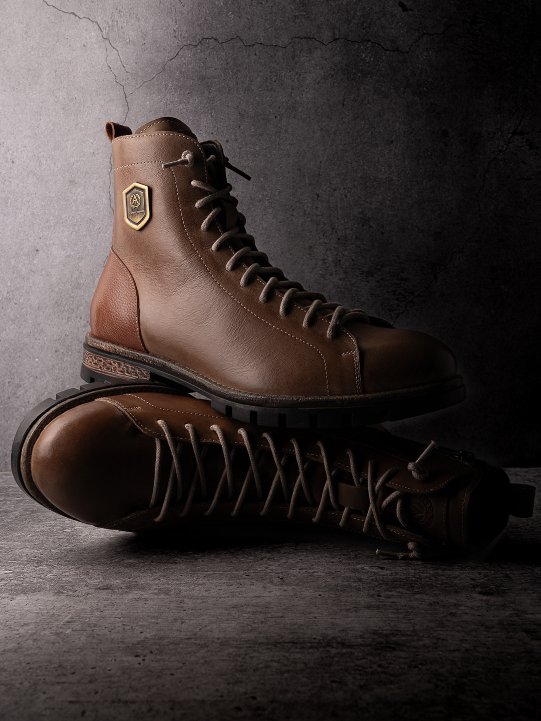 Buy Alberto Torresi Men Block Heeled Leather Boots - Boots for Men ...